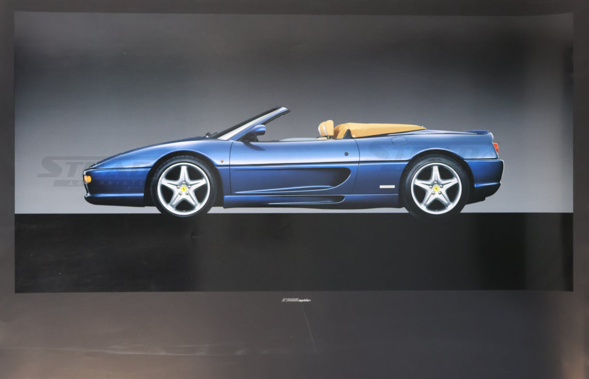 Ferrari 355 Spider(Blue) Factory Poster – Strada Art Prints