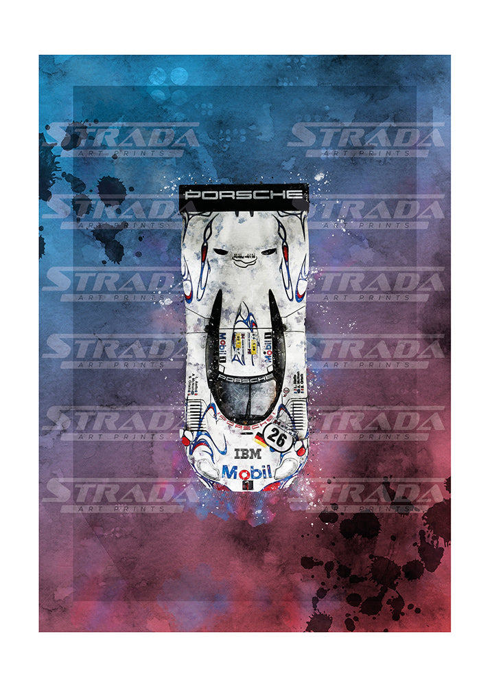 Mobil Porsche 911 GT1 – Strada Art Prints